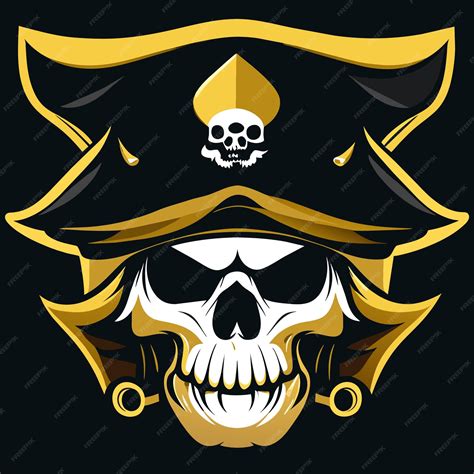 Premium Vector Pirate Skull Icon In Retro Style