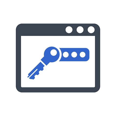 Premium Vector Log In Password Icon