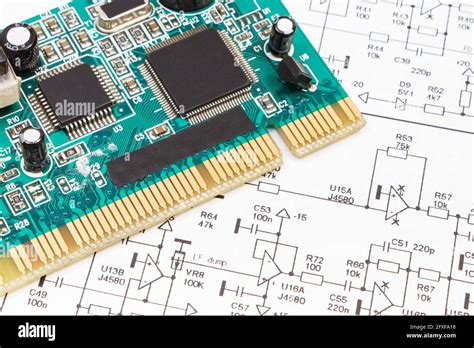 Printed Circuit Board With Transistors Resistors Capacitor Diagram Of Electronics Technology
