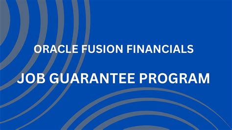 Oracle Fusion Financials Training 1st Session Youtube