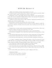 Handout8 A 1 Pdf ECON 450 Handout 8 1 Which Of The Following