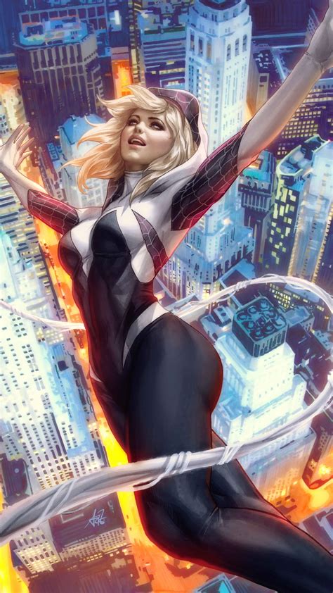 1080x1920 Gwen Gwen Stacy Hd Artwork Artist Digital Art