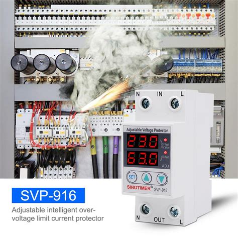 SVP-916 Protector contra sobretensiones de voltaje ajustable Protección ...