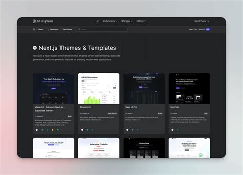 600 Nextjs Templates And Themes Rnextjs