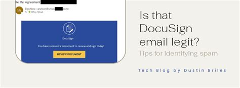 Is That Docusign Email Legit