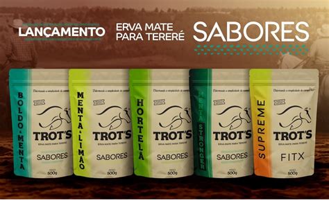 Trots Erva Mate Tereré Premium Sabores Menta E Limão 500g