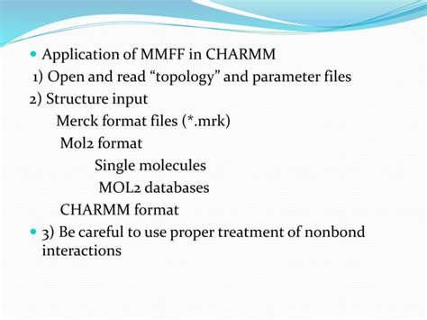 Merck Molecular Force Field Ppt Pptx Chemistry Science