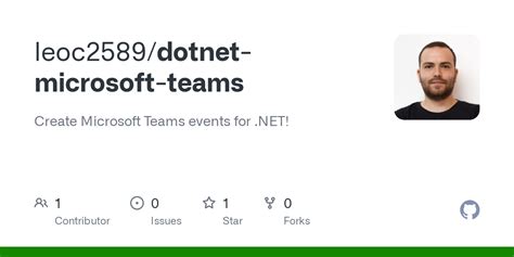 GitHub Leoc2589 Dotnet Microsoft Teams Create Microsoft Teams Events