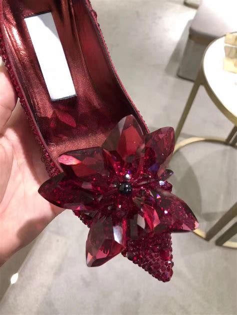 Rarove Newest Cinderella Shoes Rhinestone High Heels Women Pumps Point