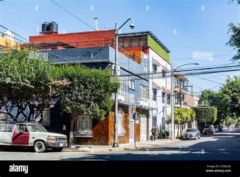 Mexico City Cdmx Mexico The Cityscape Of Condesa Area Of Cdmx