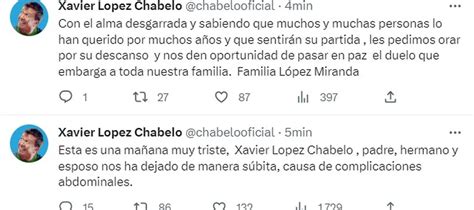 Murió Xavier López Chabelo” A Los 88 Años Infobae