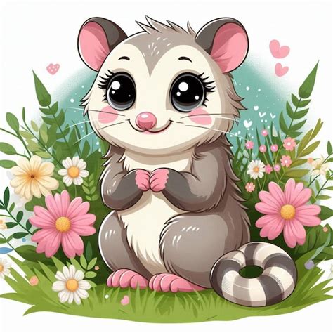 포섬 터 만화 일러스트레이션 프리미엄 벡터
