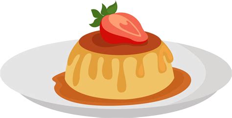 Creme Caramel Illustration Vector On White Background 13779031 Vector Art At Vecteezy
