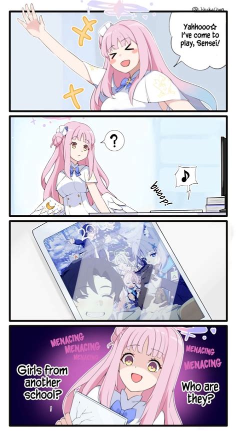 Pin Oleh M Ways Di Blue Archive Komik Lucu Gambar Lucu Animasi