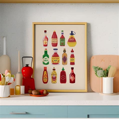 Hot Sauce Art Etsy