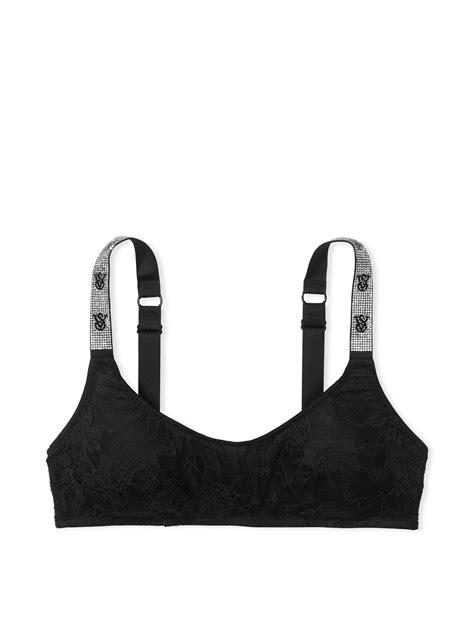 Shine Strap Lace Scoop Bralette Image Number Null