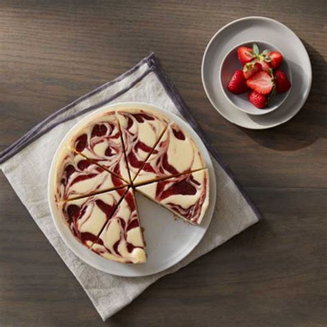 Strawberry Swirl Cheesecake