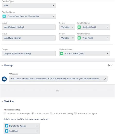 How To Store User Entered Values In Einstein Bot In Salesforce Object