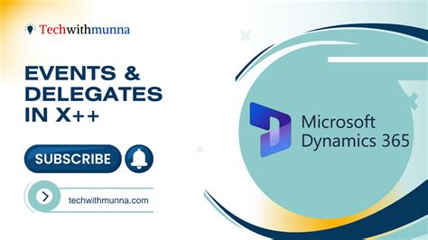 Events And Delegates In Microsoft Dynamics 365fo X