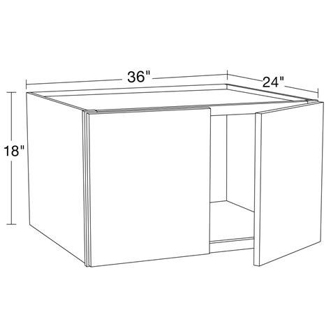 Home Depot Piedmont 36 W X 24 D X 18 H Extra Deep Wall Cabinet