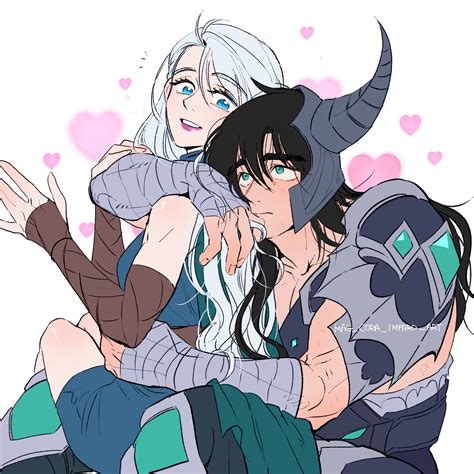 Ashe And Tryndamere League Of Legends Drawn By Mag Cora Imparo Danbooru