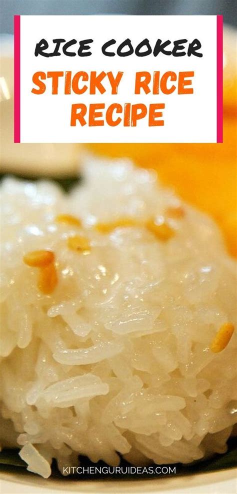 How To Cook Sticky Rice In A Rice Cooker Kitchen Guru How To Cook