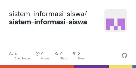 Github Sistem Informasi Siswasistem Informasi Siswa