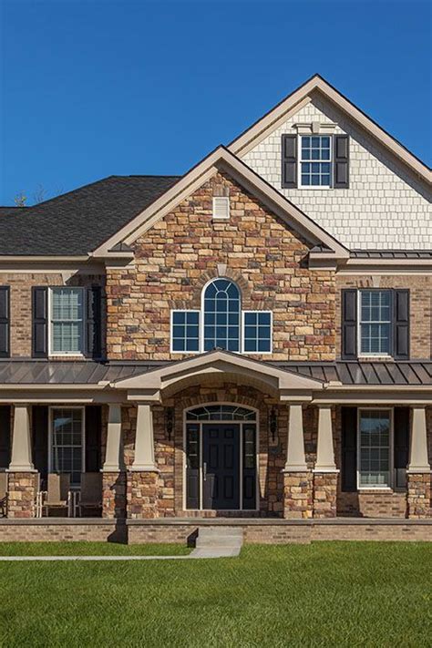 17 Best Images About Combination Glen Gery Brick And Landmark Stone Homes