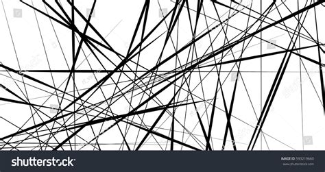 Random Chaotic Lines Abstract Geometric Pattern Stock Vector Royalty Free Shutterstock