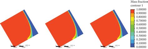 Melt Fraction Contours Of Pure Pcm In A Container Oriented In A 0