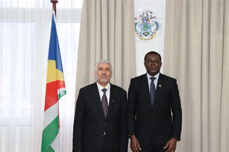 New Algerian Ambassador Calls On High Officials Seychelles Nation