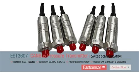 Can Bus Pressure Sensor Eastsensor Technology