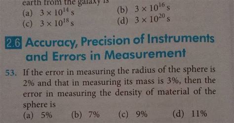 Accuracy Precision Of Instruments And Errors In Measurement If T