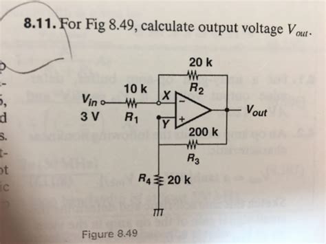 Solved For Fig 849 Calculate Output Voltage Vout