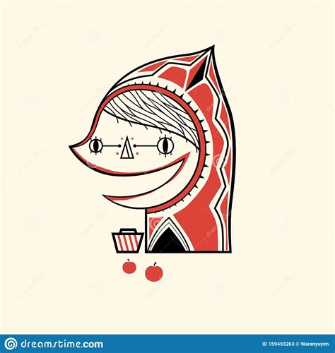 Little Red Riding Hood Stock Vector Illustration Of Basket 159493263