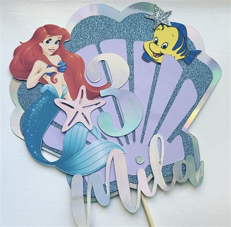 Mermaid Cake Topper Printable Printable Templates