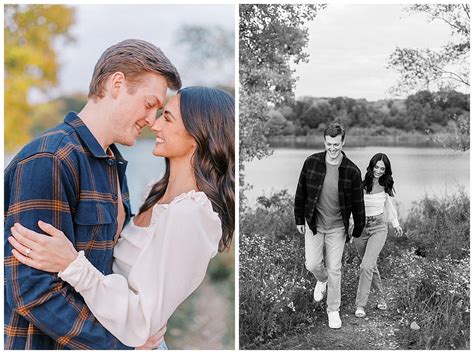 Ellie Dylan Fall Wisconsin Engagement Brittney Mangold Best