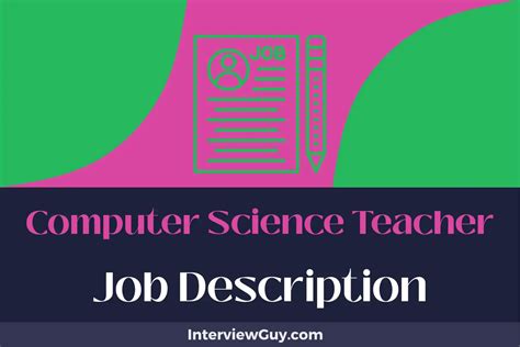 Computer Science Teacher Job Description [Updated for 2025]