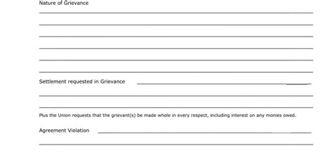 Grievance Report Form Fill Out Printable PDF Forms Online