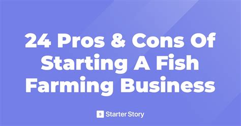 24 Pros And Cons Of Starting A Fish Farming Business