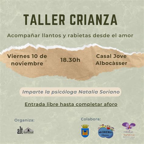 La Mancomunitat Alt Maestrat treballarà amb tallers el benestar de les