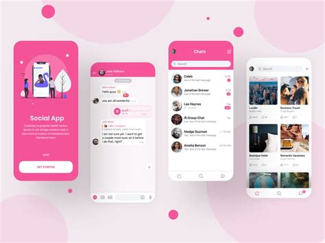 Social Mobile App Ui Chat App Mobile App Ui Mobile App