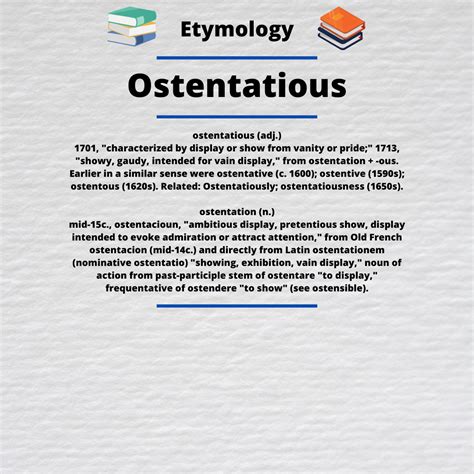 Ostentatious Definition