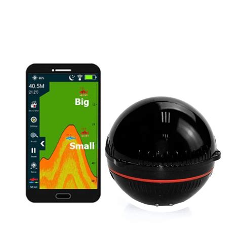 휴대용 수중 음파 탐지기 블루투스 무선 깊이 바다 호수 물고기 감지 에코 사운더 Sener 어군 탐지기 Ios 안드로이드 무선 어군 탐지기 바다 호수 물고기 탐지