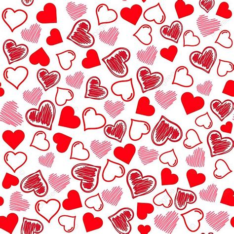 Seamless Hearts Pattern Pattern Red Graphic Vector Pattern Red