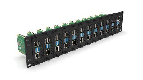 19 Inch Rack Mount 2U For 12x RASPBERRY Pi Each Pi FRONT REMOVABLE MyElectronics