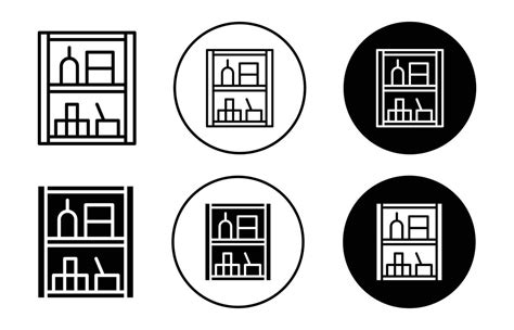 Shelves Storage Icon Logo Collection Set 47526577 Vector Art At Vecteezy