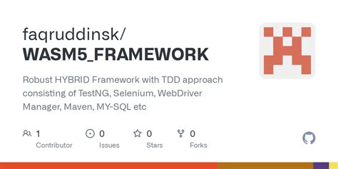 GitHub Faqruddinsk WASM5 FRAMEWORK Robust HYBRID Framework With TDD