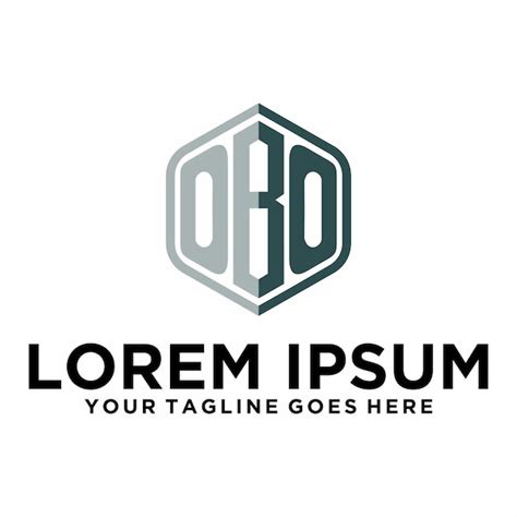 Premium Vector Initial Letter Obo Logo Design