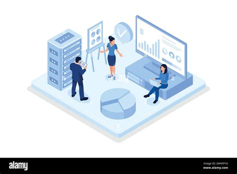 Business Characters Using Remote Servers To Analyzing Large Sets Of